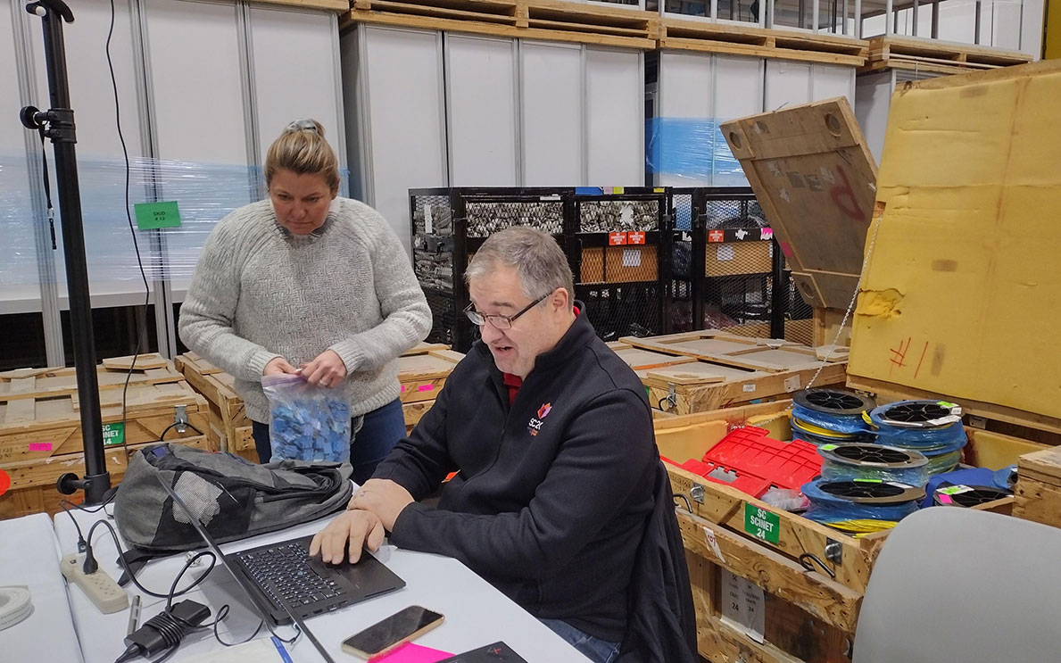 Connecting During Inventory Helps SCinet Take Shape • SC23